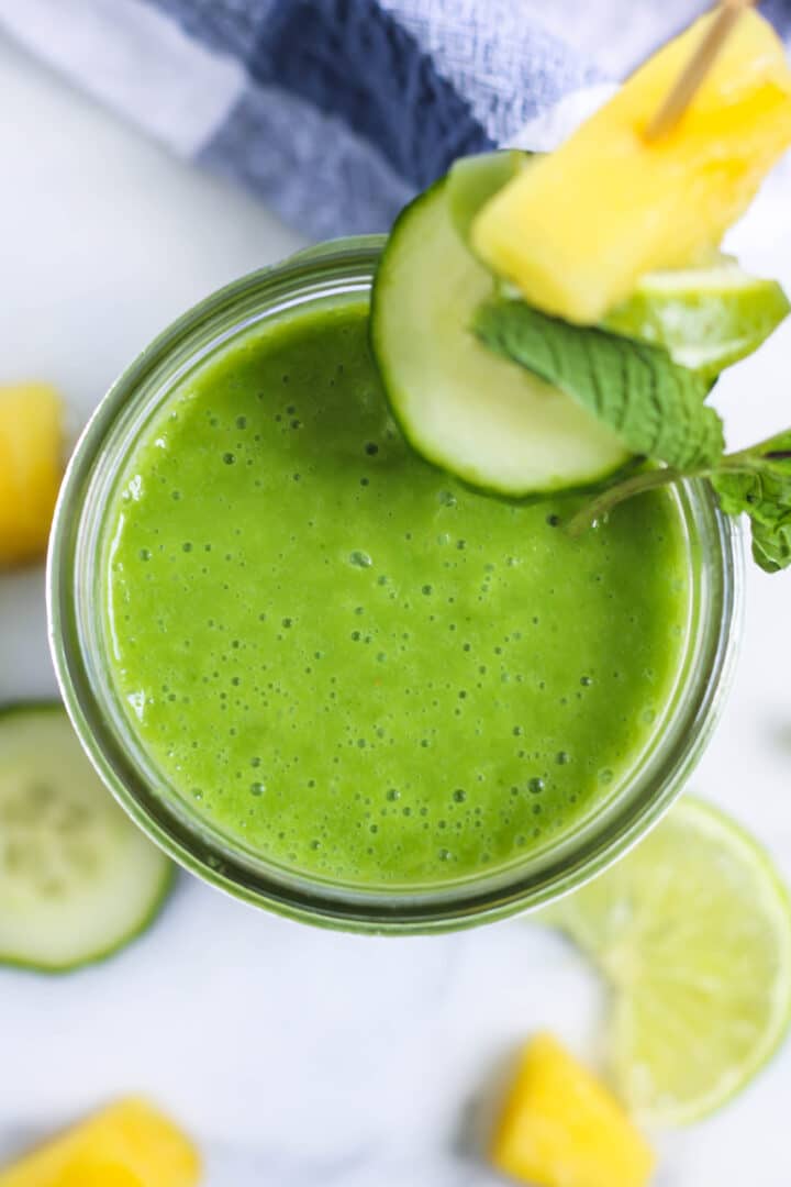 Cucumber Pineapple Smoothie - Nutrition to Fit | Lindsey Janeiro | Easy ...