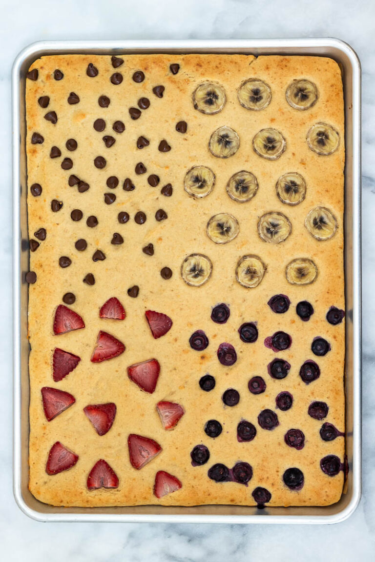 Sheet Pan Pancakes (From Mix) - Nutrition to Fit | Lindsey Janeiro ...
